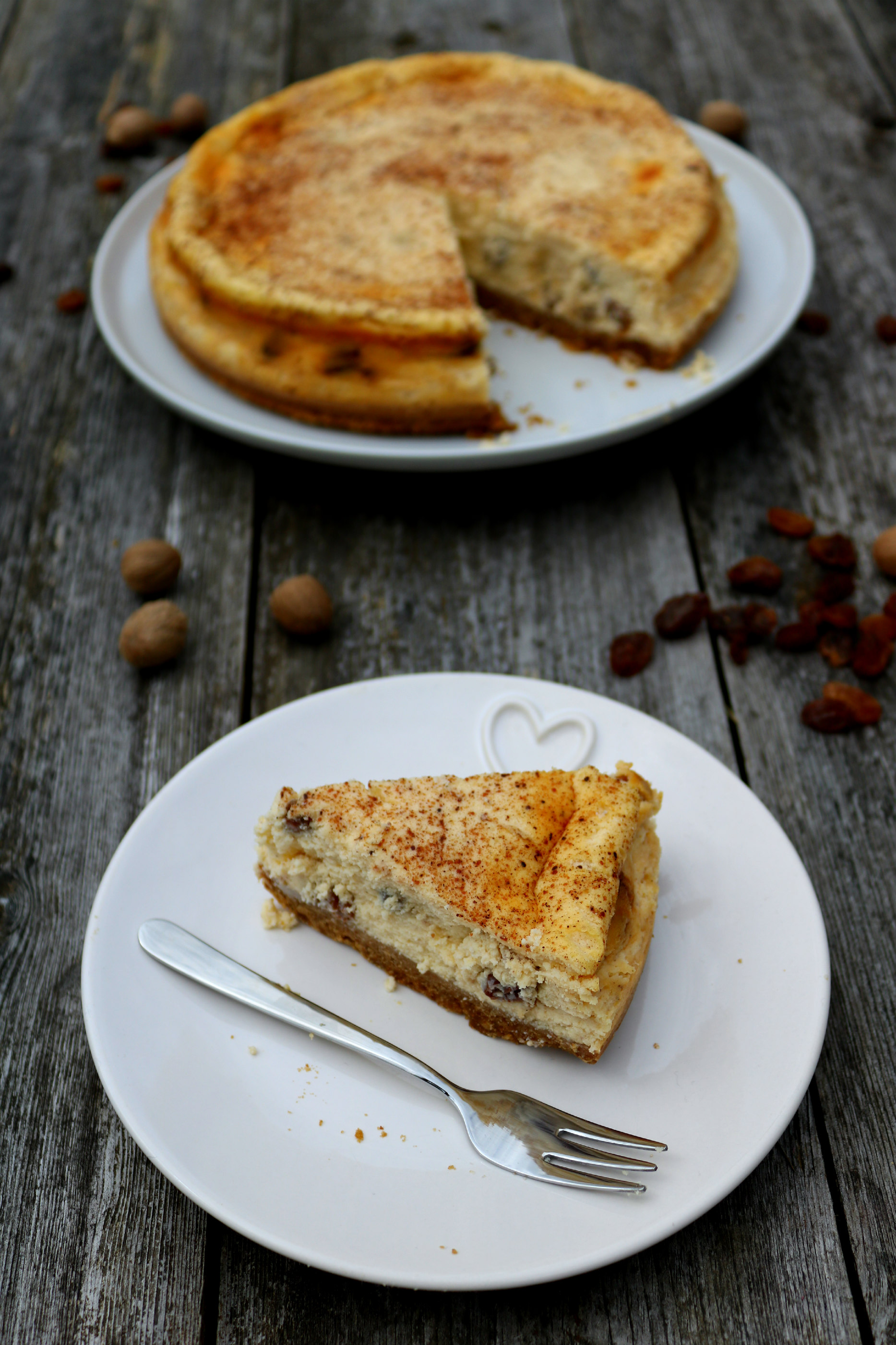 Nutmeg & Sultana Cheesecake - The Marmalade Teapot