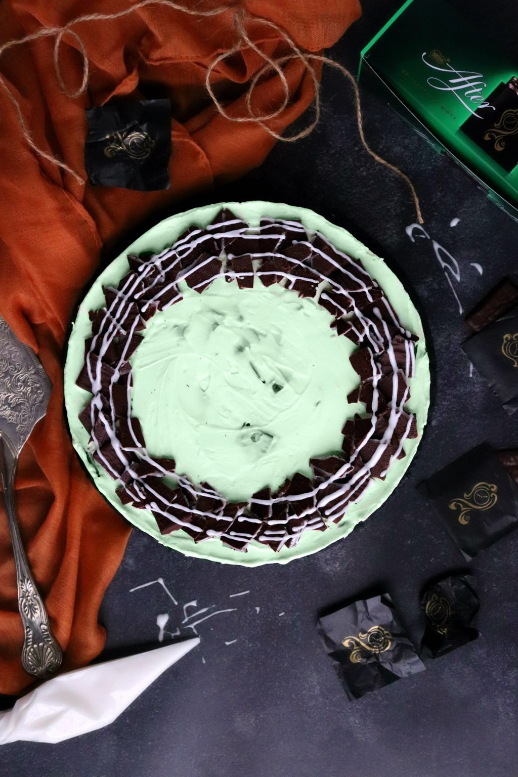 No Bake After Eight Cheesecake - The Marmalade Teapot