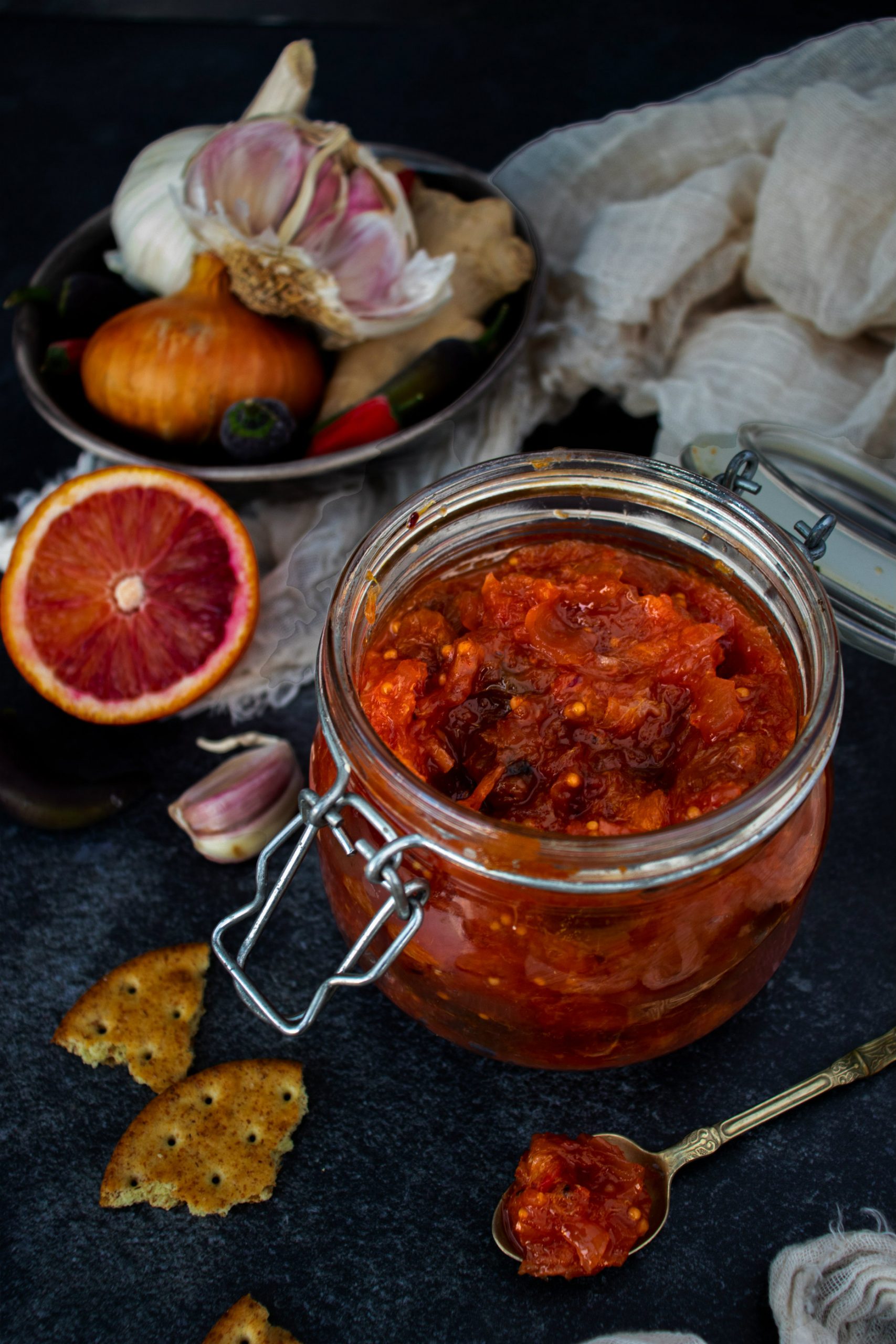 Spicy Blood Orange Chutney Recipe - The Marmalade Teapot