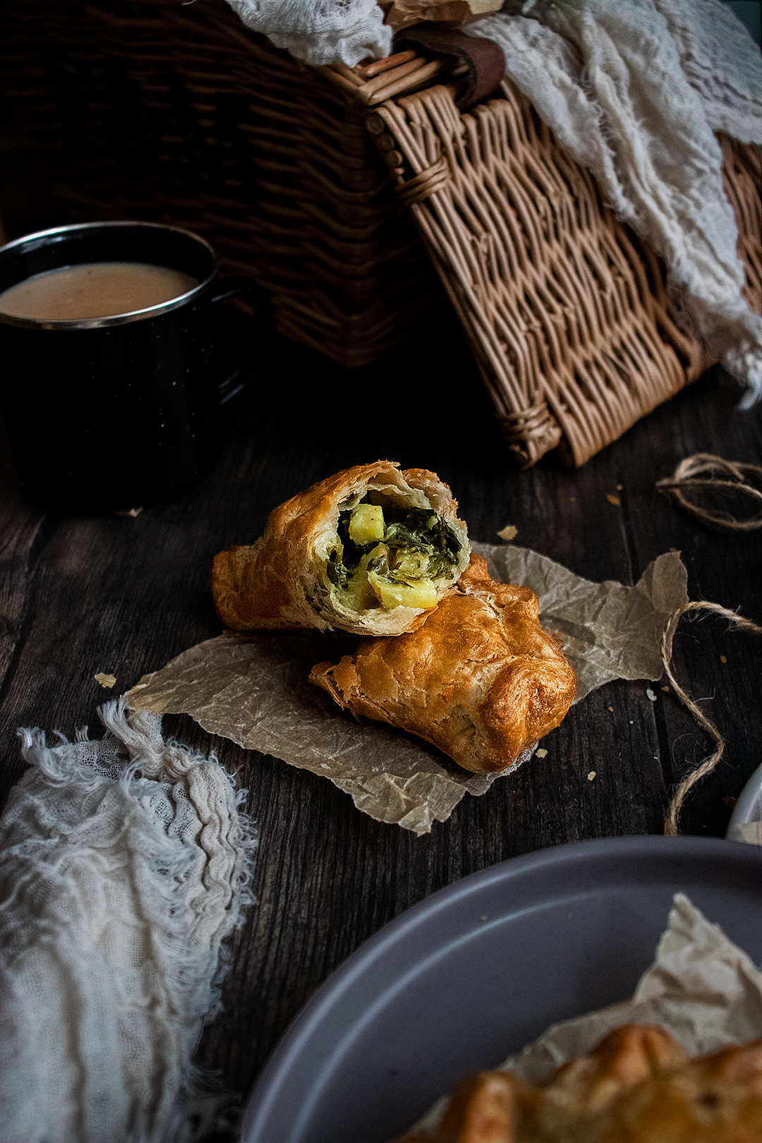 Wild Garlic & Cheese Pasties - The Marmalade Teapot